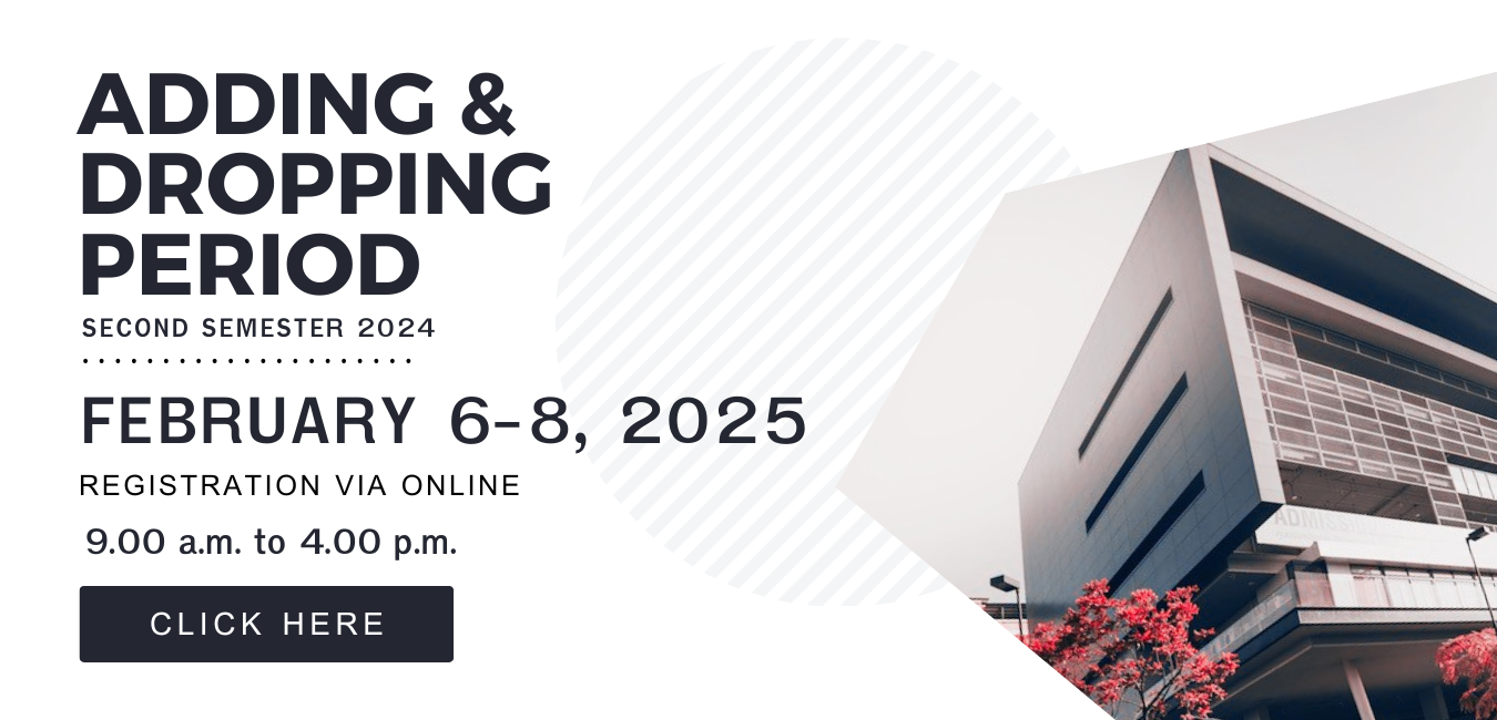 ADDING & DROPPING PERIOD (Second Semester 2024)